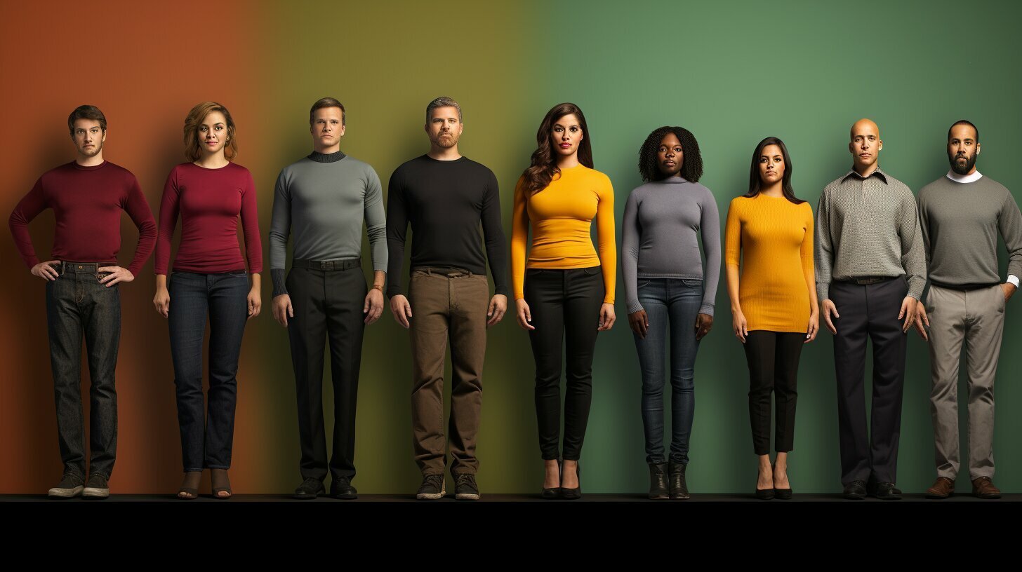 How tall are dramatic Kibbe types?